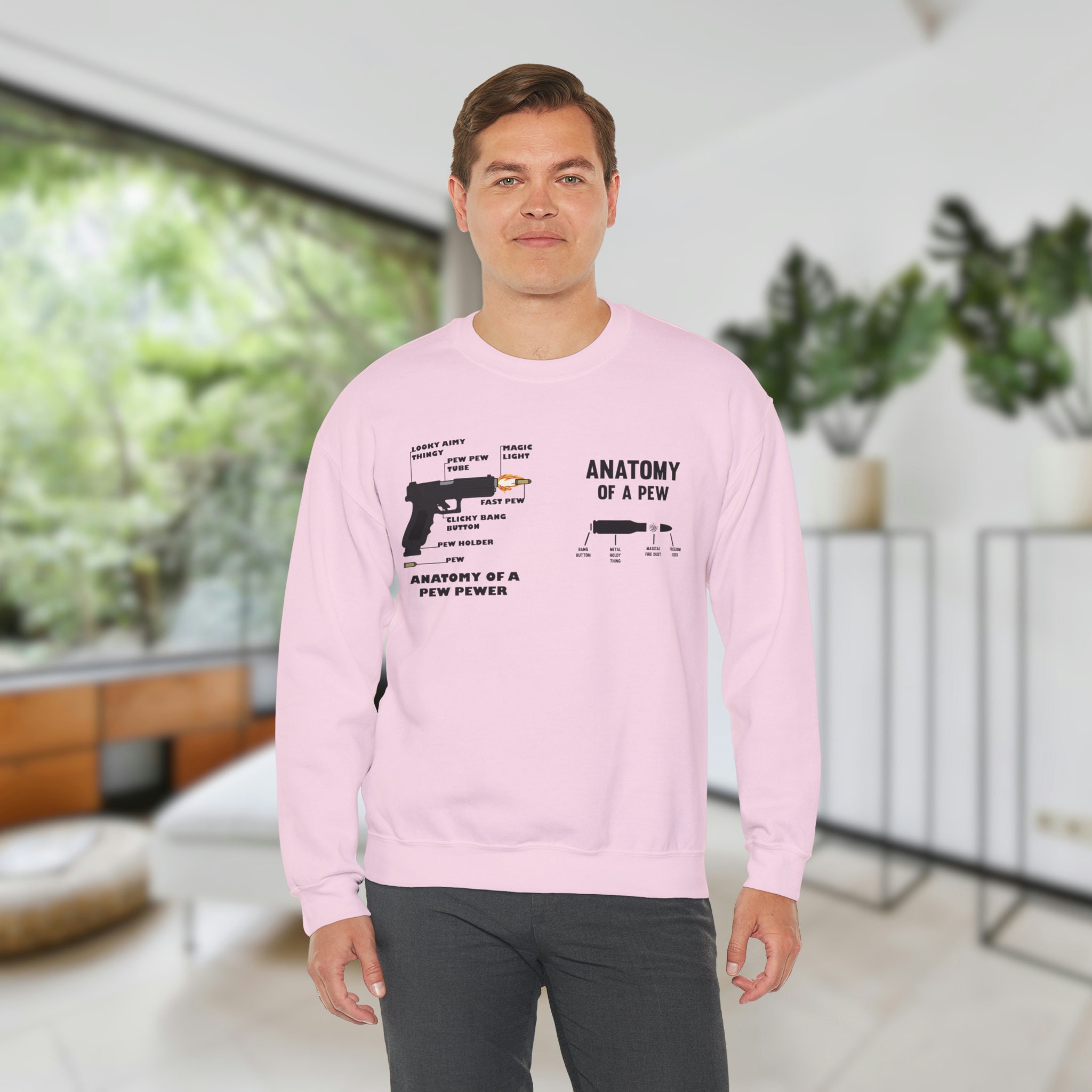 Anatomy of Pew Pewer & Pew - Crewneck Sweatshirt - Etsy