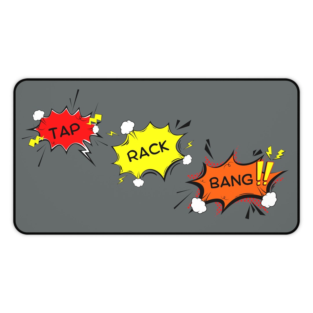 TAP RACK BANG Desk Mat Shooting Range Mat and Cleaning Mat - Etsy