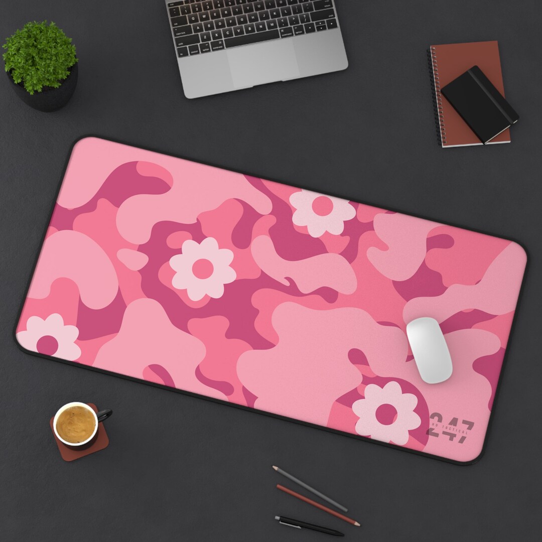 Pink Flower Bang Desk Mat, Shooting Range Mat and Cleaning Mat - Etsy