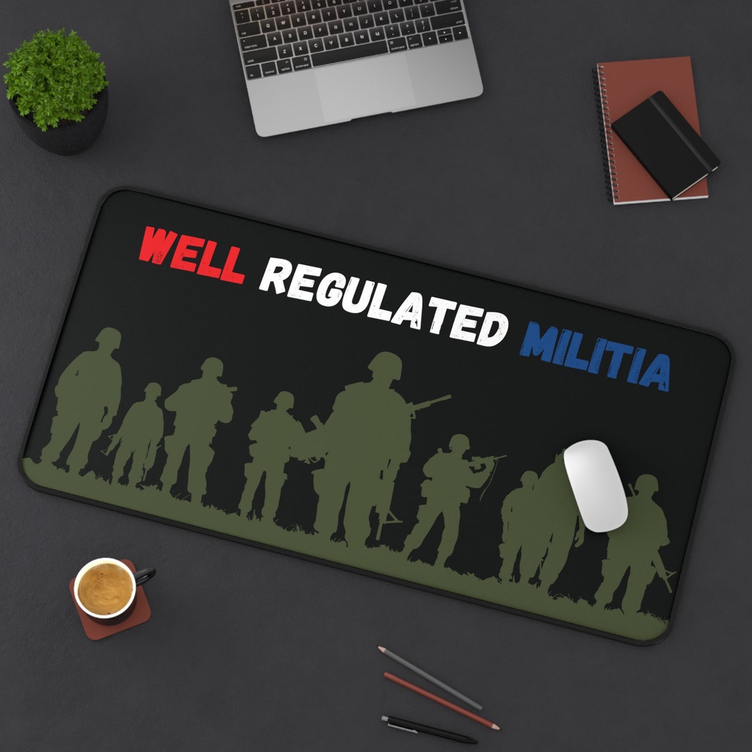 Well Regulated Militia Squad Desk Mat, Shooting Range Mat and Cleaning ...