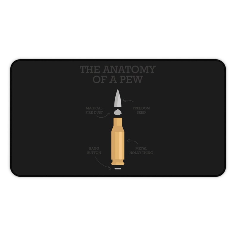 Anatomy of a PEW - Desk Mat, Shooting Range Mat and Cleaning Mat - Etsy