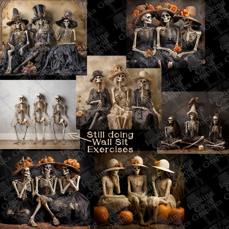Awesome Skeleton Besties Hanging Out Together on the OTHER Side 23 ...