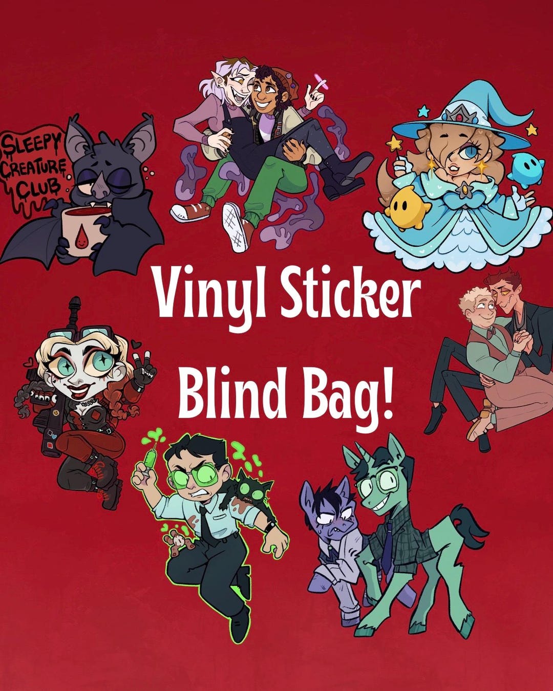 Vinyl Sticker BLIND BAG (set of 5 Random Stickers) - Etsy