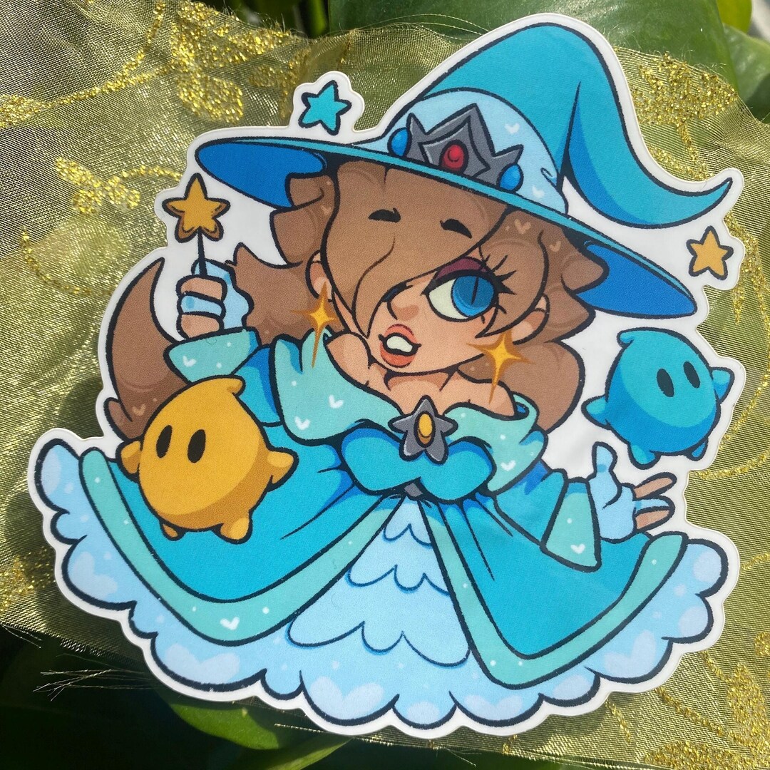 Witchy Rosalina Vinyl Gloss Sticker | SUPER MARI0 - Etsy