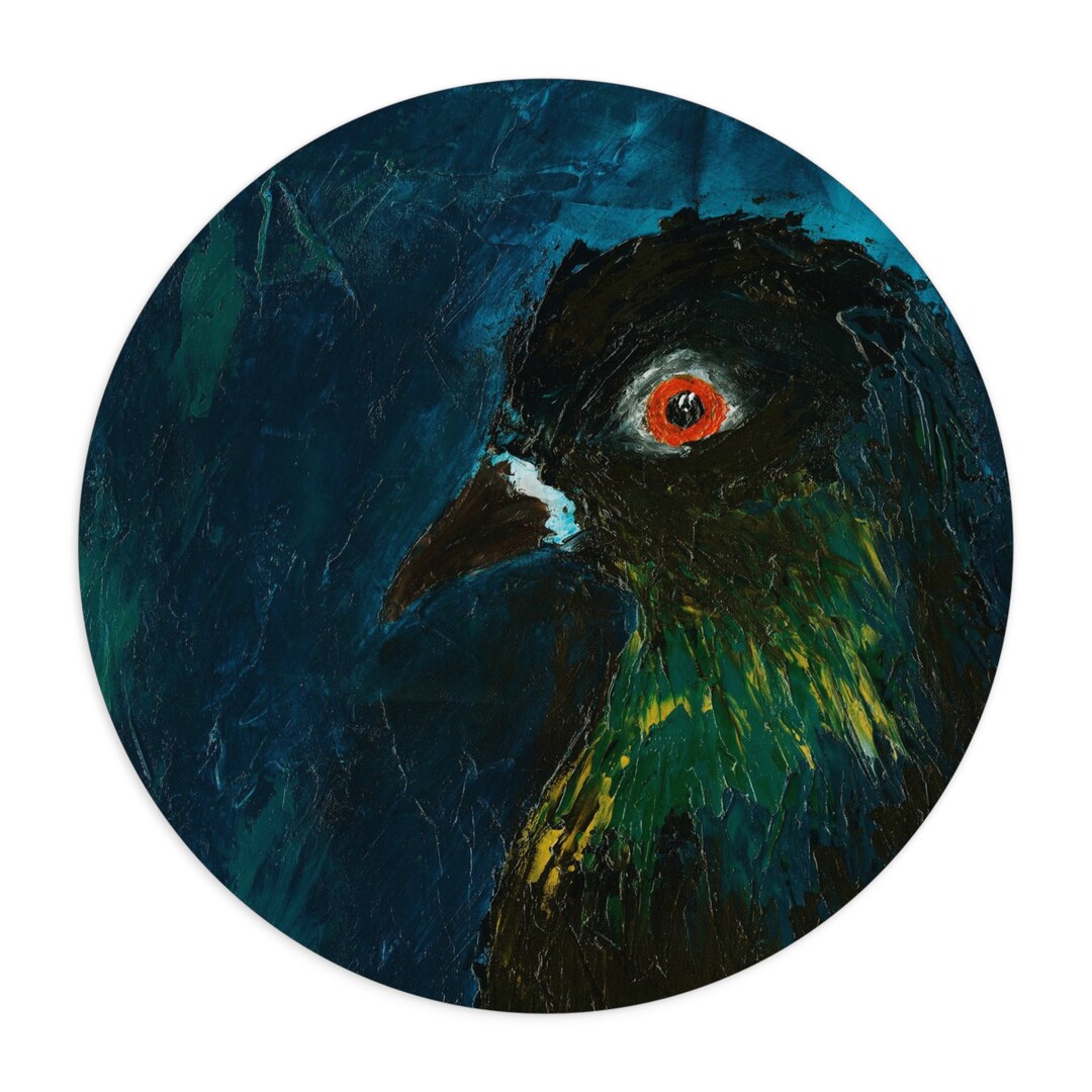 Tired Pigeon Mouse Pad - Etsy