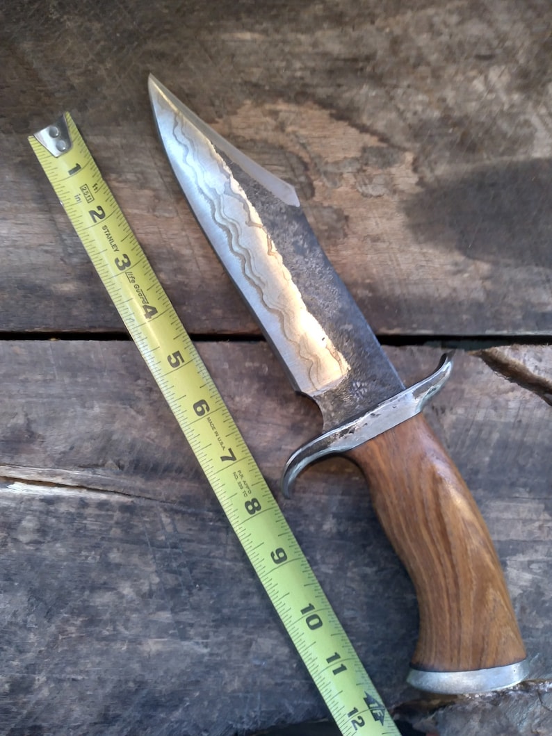Hand Forged Through-tang Bowie Knife - Etsy