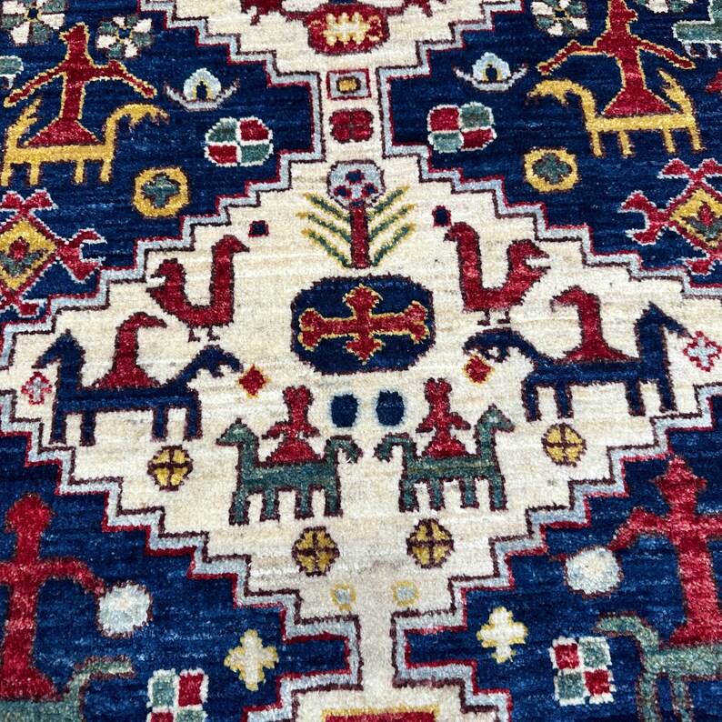 Handmade (4'11" X 6'5") Boho Tribal Wool Rug for Bedroom - Oriental ...