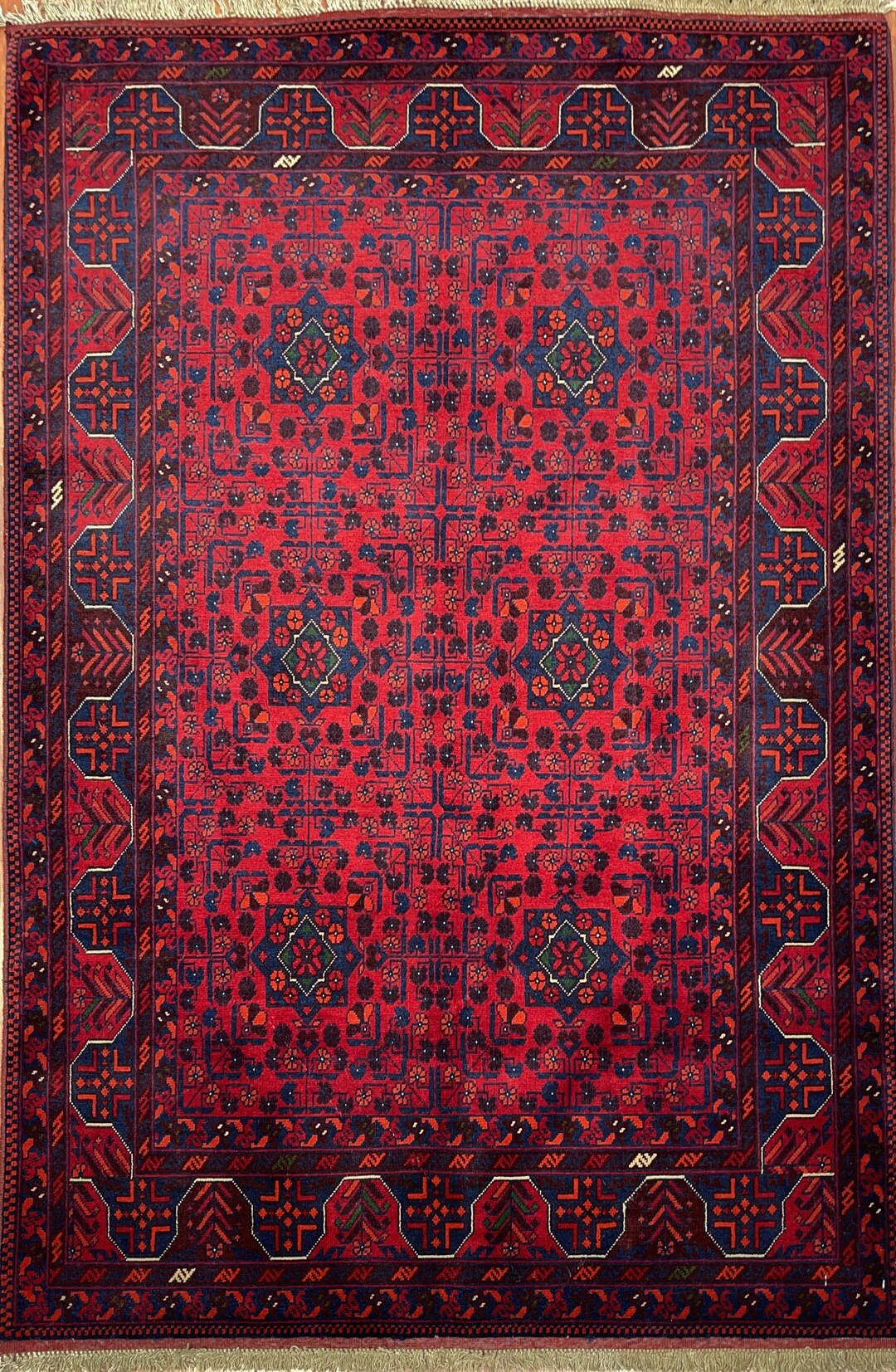 Handmade (3'4'' X 5'0'') NEW Fine Belgique Khal Mohammadi Oriental Wool ...