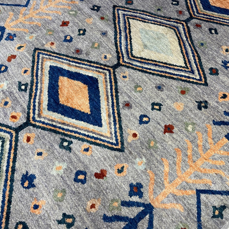 Handmade 6' X 9' Moroccan Wool Area Rug Wool Rug for Bedroom Rug for ...