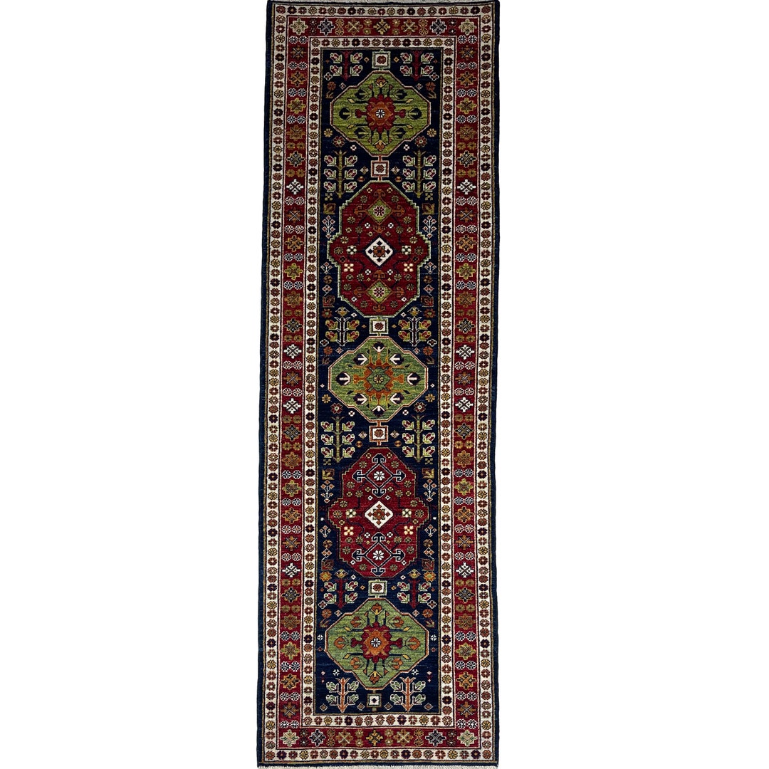 Handmade (2'10'' X 9'10") Nomadic Afghan Tribal Wool Runner Rug ...