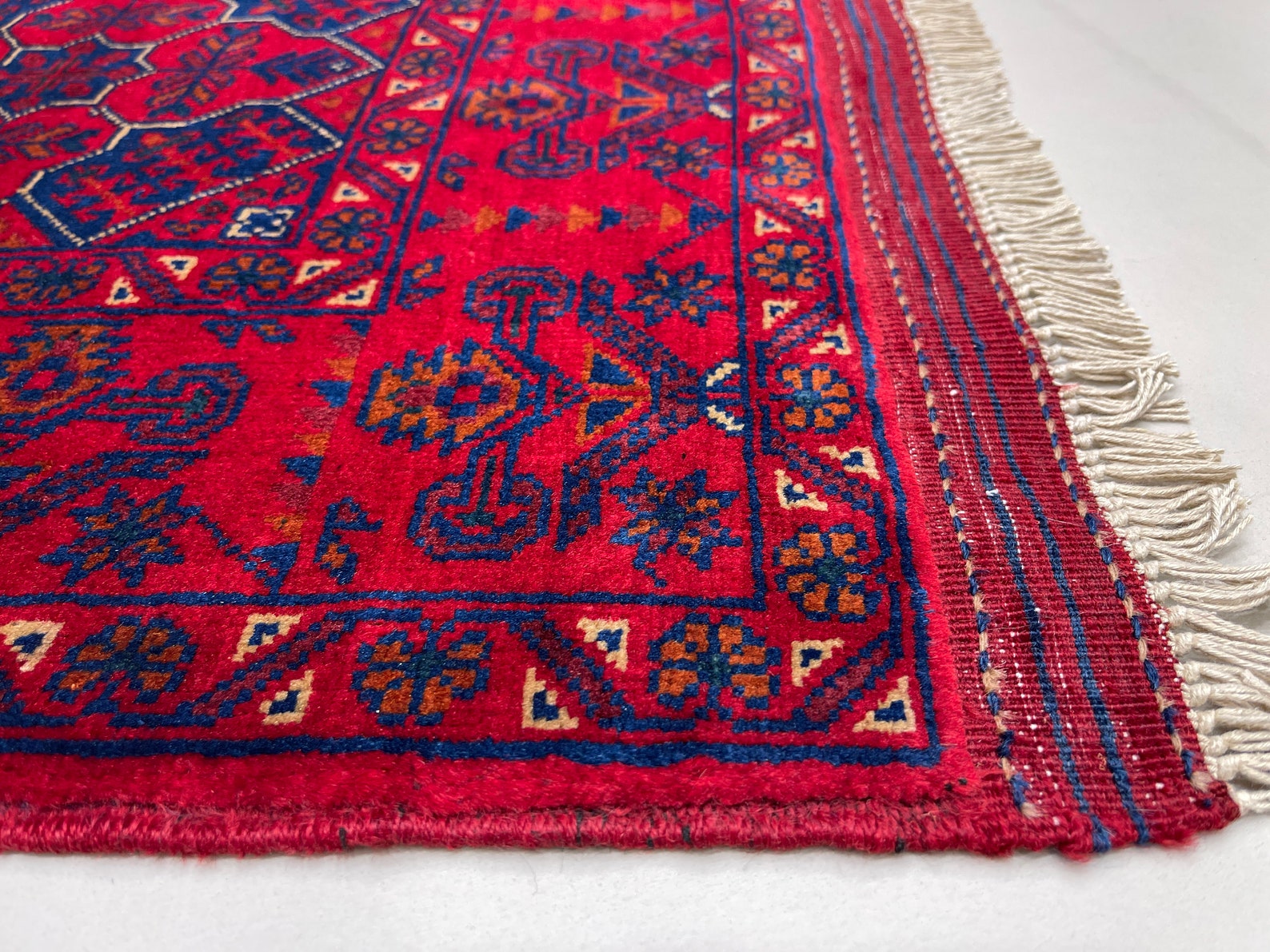 Handmade 3'1'' X 5'0'' Burgundy Khal Mohammadi Afghan Rug Oriental Wool ...