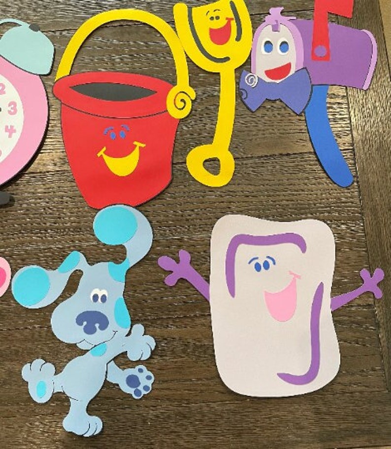 Handmade 4-12 Blues Clues Cardstock Wall Decorations - Etsy