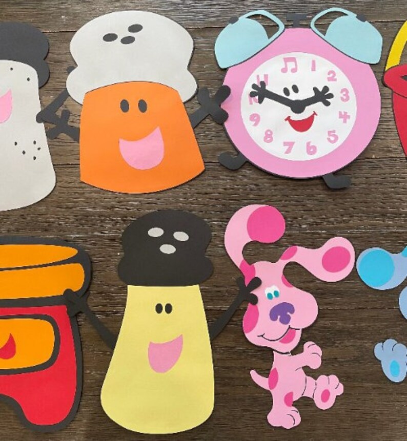 Handmade 4-12 Blues Clues Cardstock Wall Decorations - Etsy