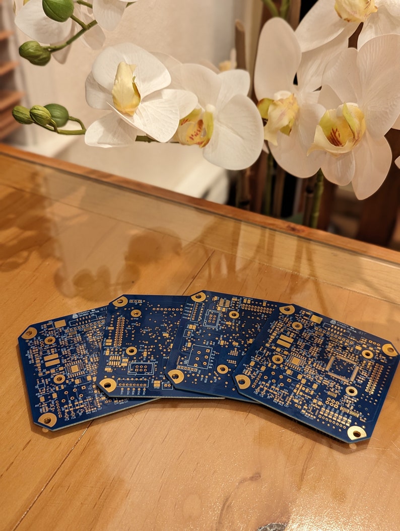 Gold Plated Circuit Board Coasters: Geeky Tech Gift - Etsy