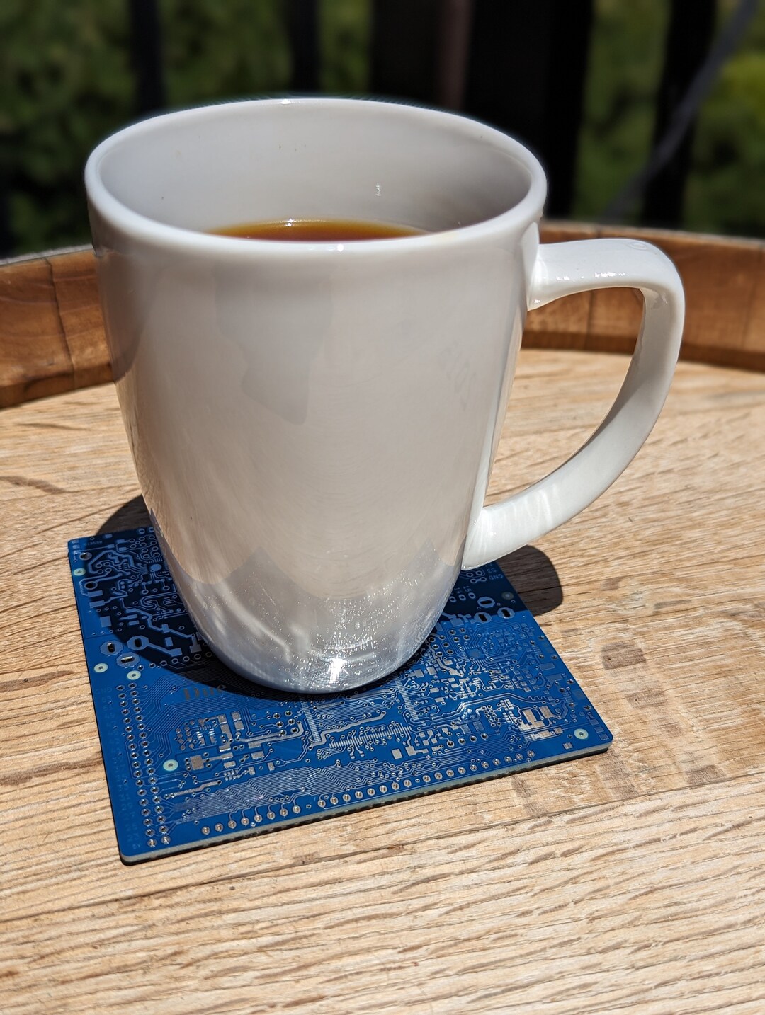 Arduino Coasters; Electronic Circuit Boards as Coasters for Coffee, Tea, Drinks; Flower Design ...