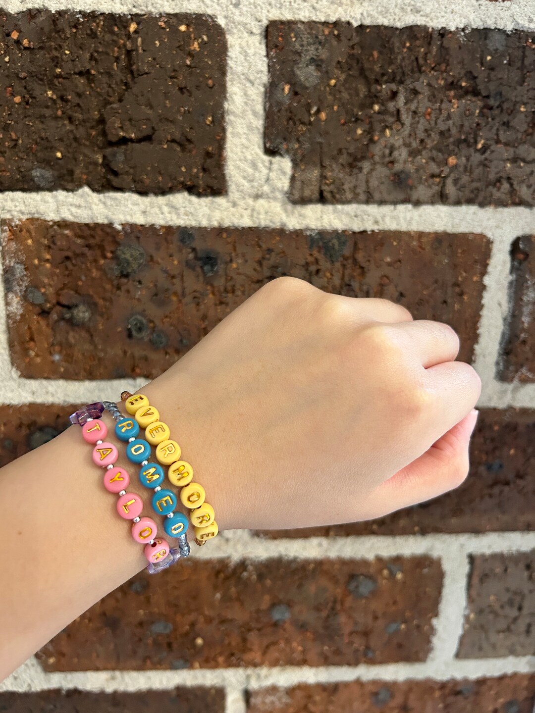 TAYLOR SWIFT ERAS Tour Gemstone and Seed Beaded Bracelet in Bundle of 3 ...