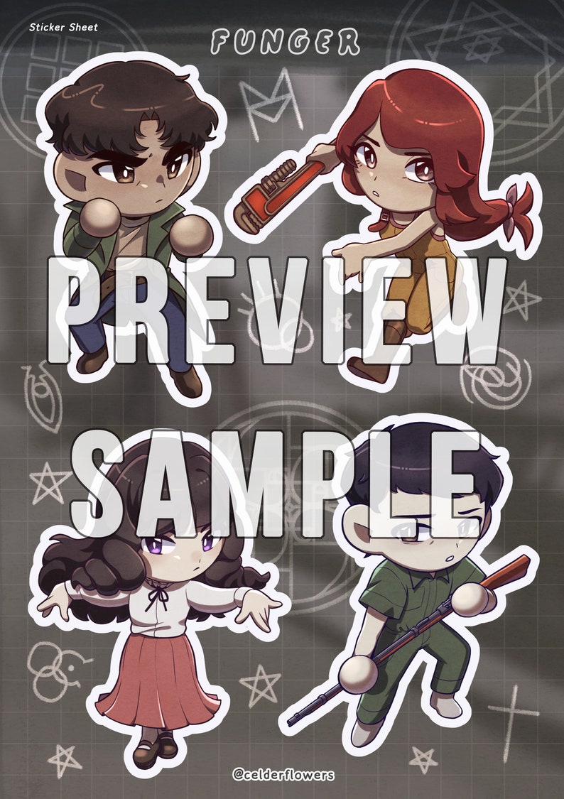 Funger Termina Sticker Sheet NEW - Etsy