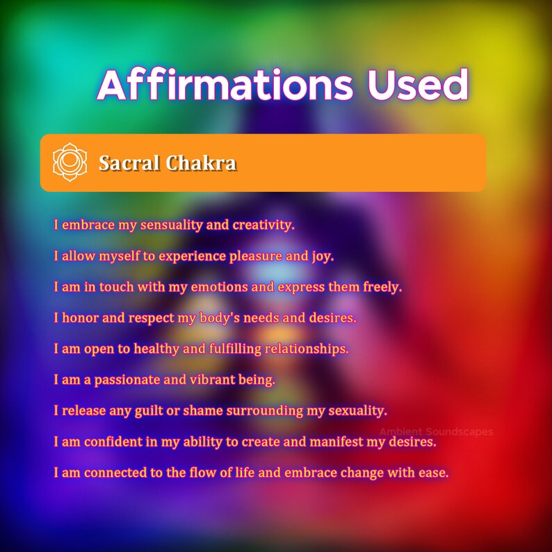 Solfeggio 417hz With Affirmations + Delta 1hz Binaural Sacral Chakra ...