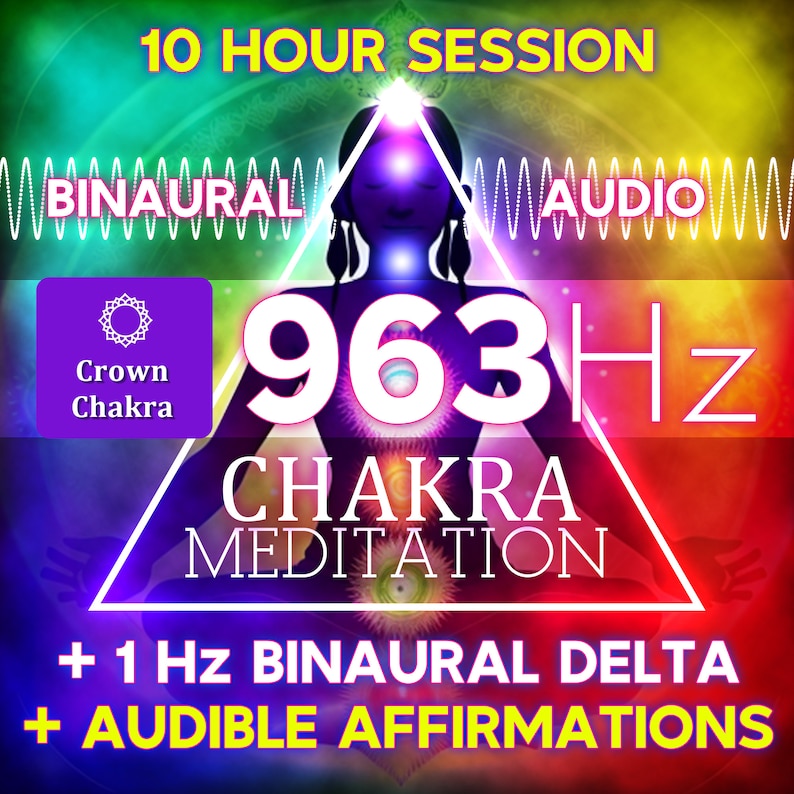 Solfeggio 963hz With Affirmations + Delta 1hz Binaural Crown Chakra ...