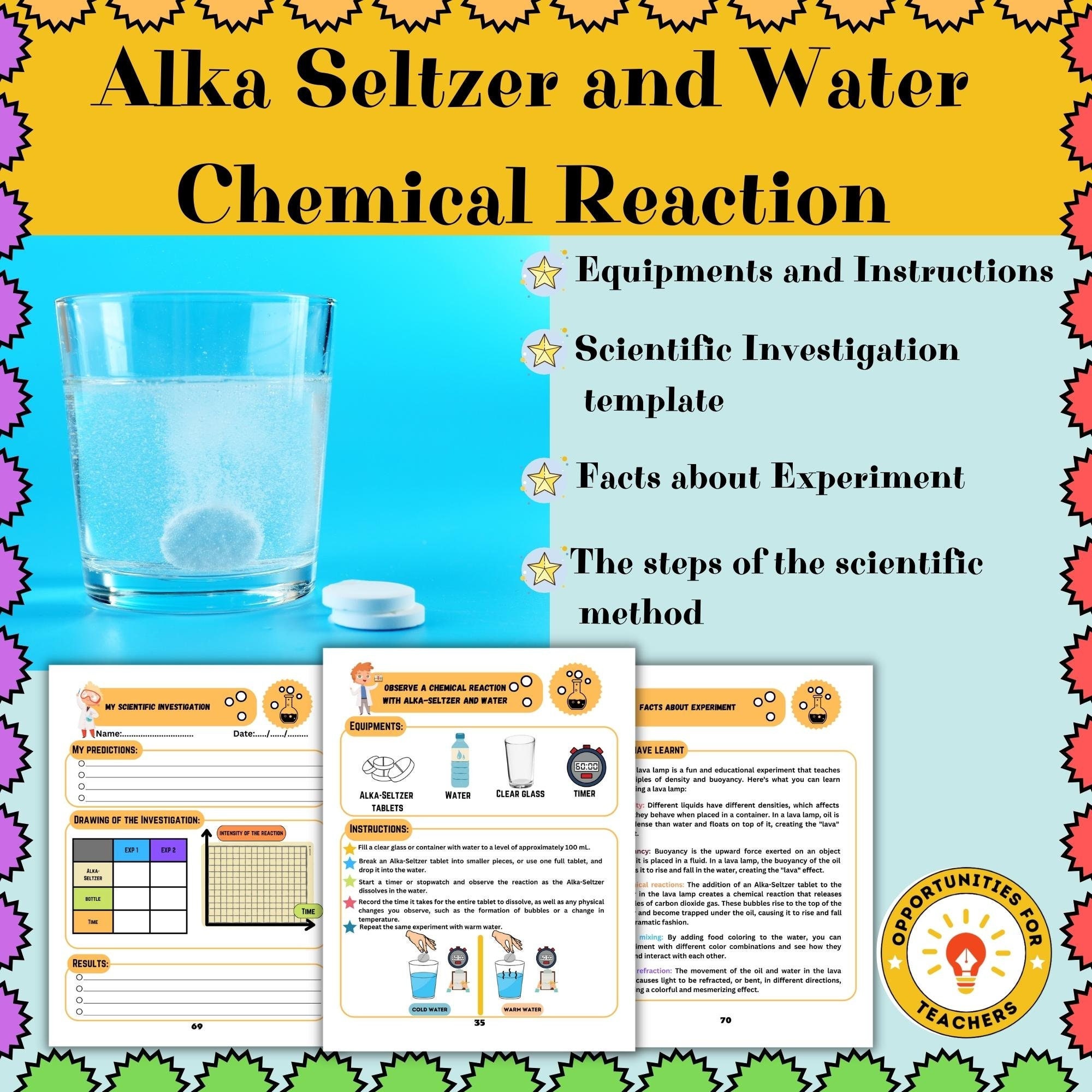 Alka Seltzer And Water Reaction Formula at Ronald Lemaster blog