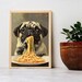Pug Wall Art Funny Animal Eating Spaghetti Art Italian Food Wall Print ...
