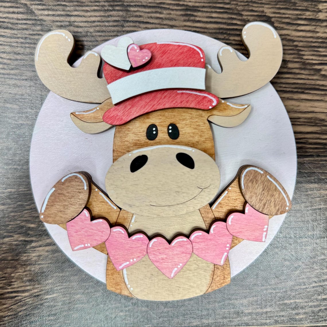 Moose Themed Valentine's Day Tiered Tray Set | Tiered Tray Mini ...