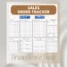 Sales Order Tracker Template Order, Sales, Return, Product Inventory ...