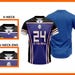 NFL Jersey Mock up / Template Editable Football Shirt Template PSD ...