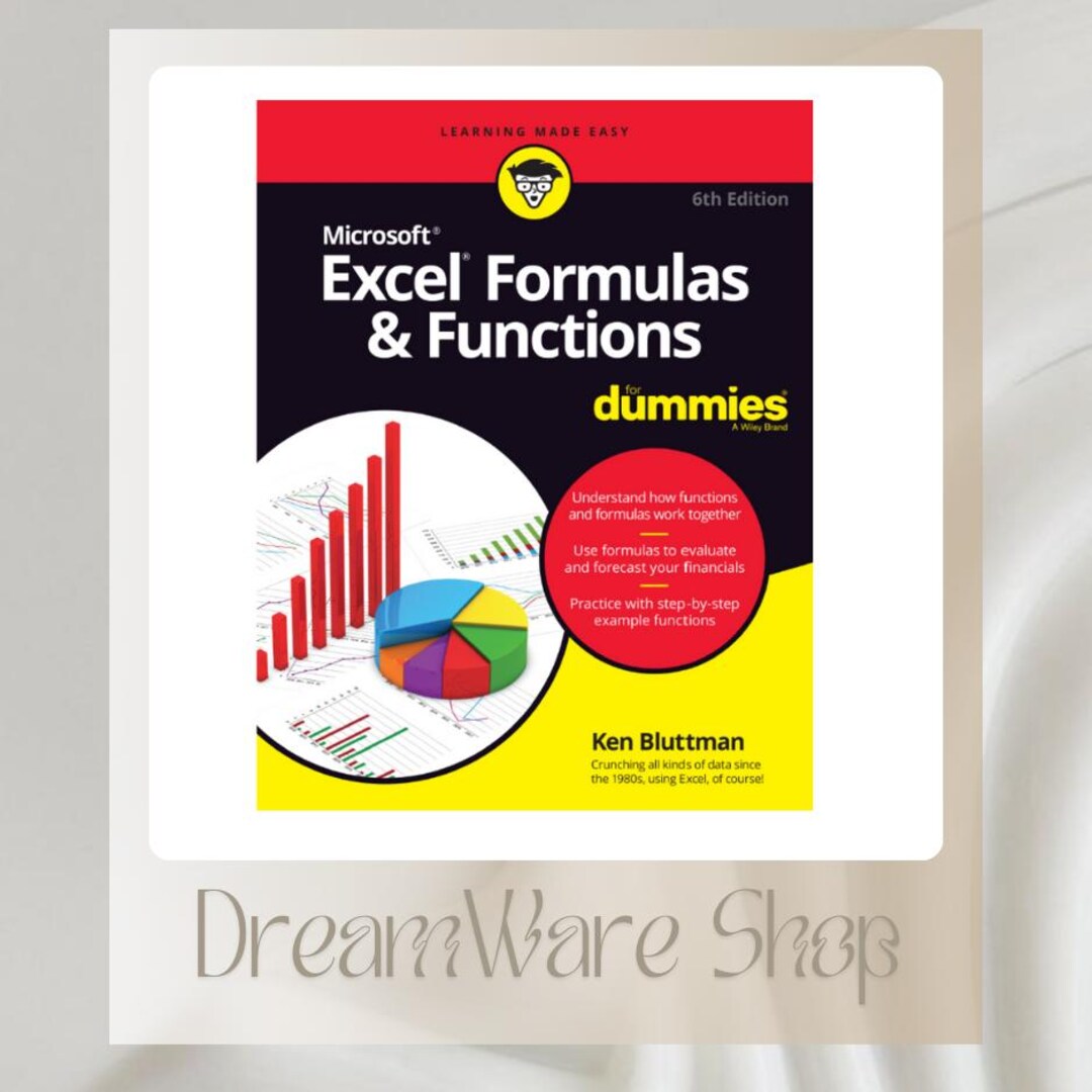Fórmulas y funciones de Excel ® Ken Bluttman libro electrónico - Etsy España