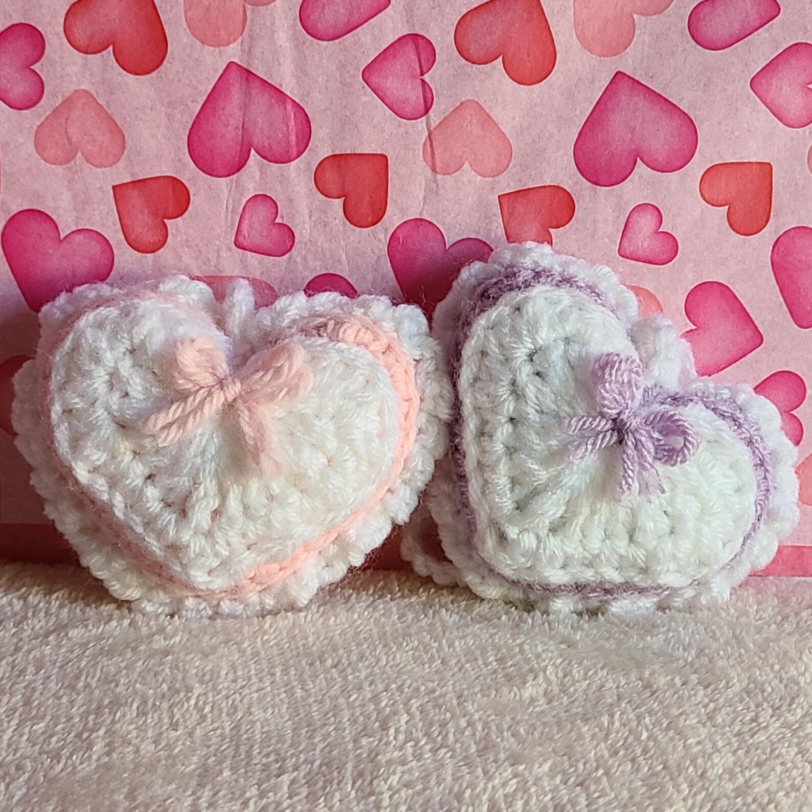 Heart Shaped Bag Charm, Handmade Plushie, Coquette Style Bag Accessory ...