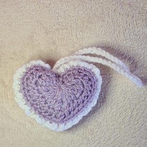 Heart Shaped Bag Charm, Handmade Plushie, Coquette Style Bag Accessory ...