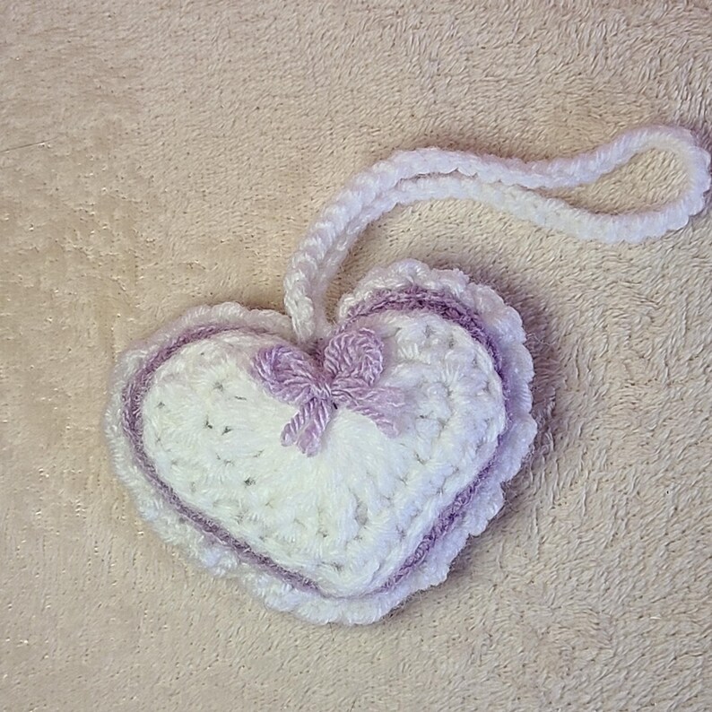 Heart Shaped Bag Charm, Handmade Plushie, Coquette Style Bag Accessory ...