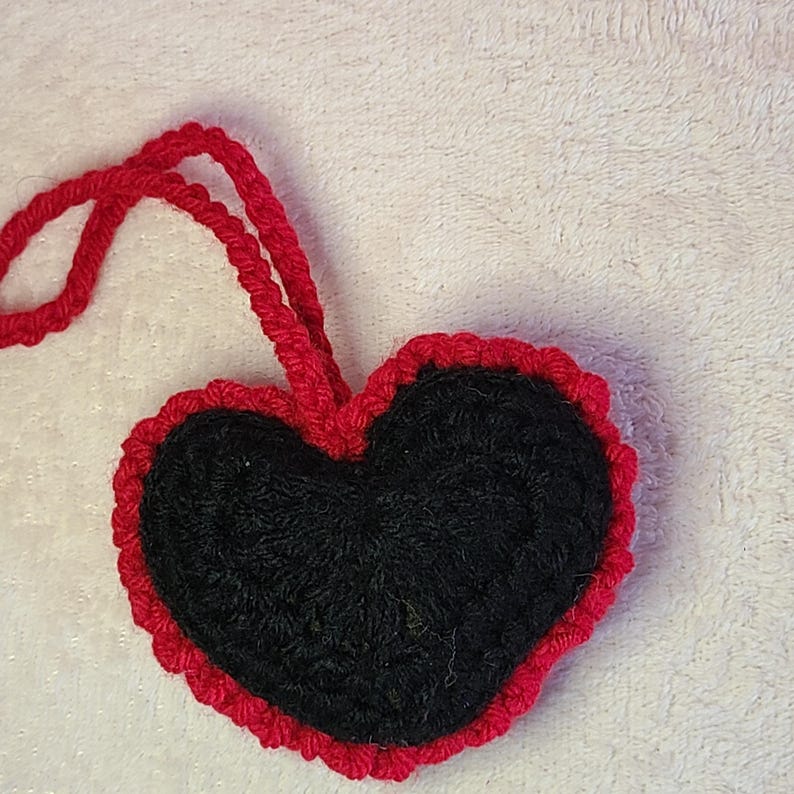 Heart Shaped Bag Charm, Handmade Plushie, Coquette Style Bag Accessory ...