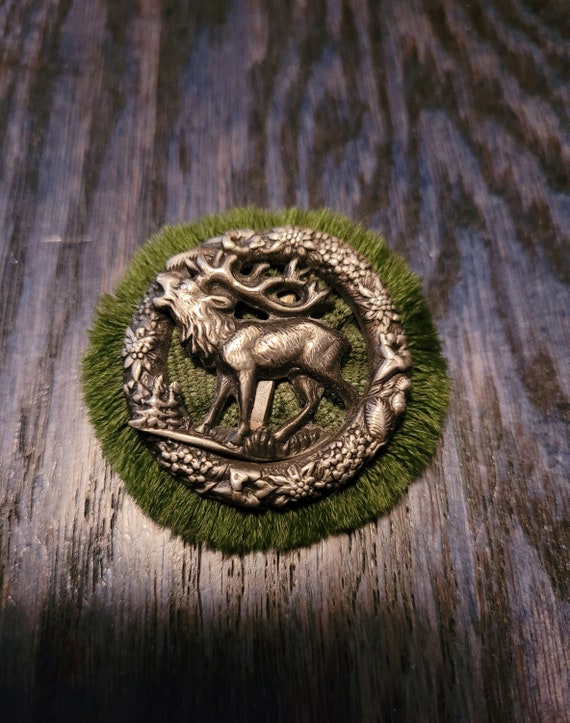 Vintage brooch - elk - Gem