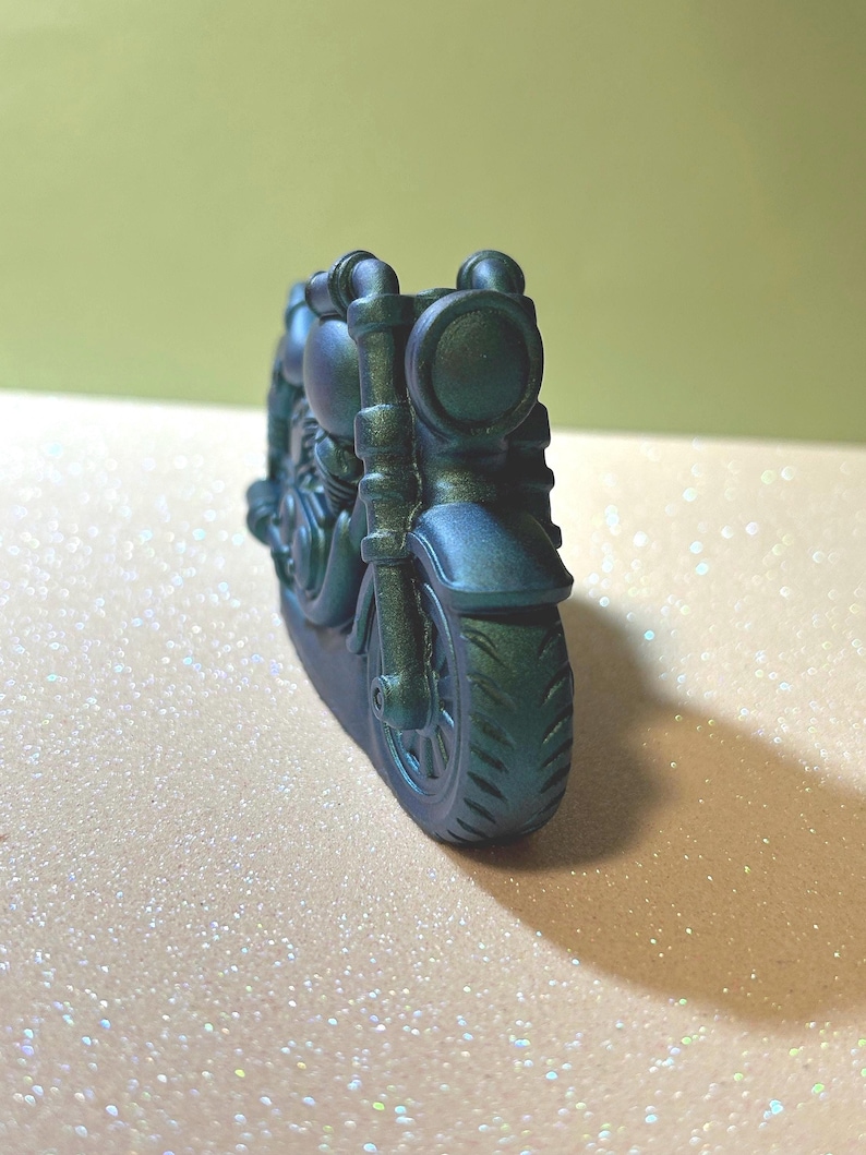 Resin MOTORCYCLE Epoxy Handmade Figurine Art Craft Accessory Decor ...