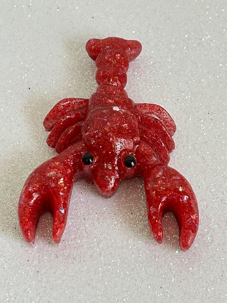 SEBASTIAN the Crab and LUCY the Lobster Resin MAGNETS Set of 2 Epoxy ...