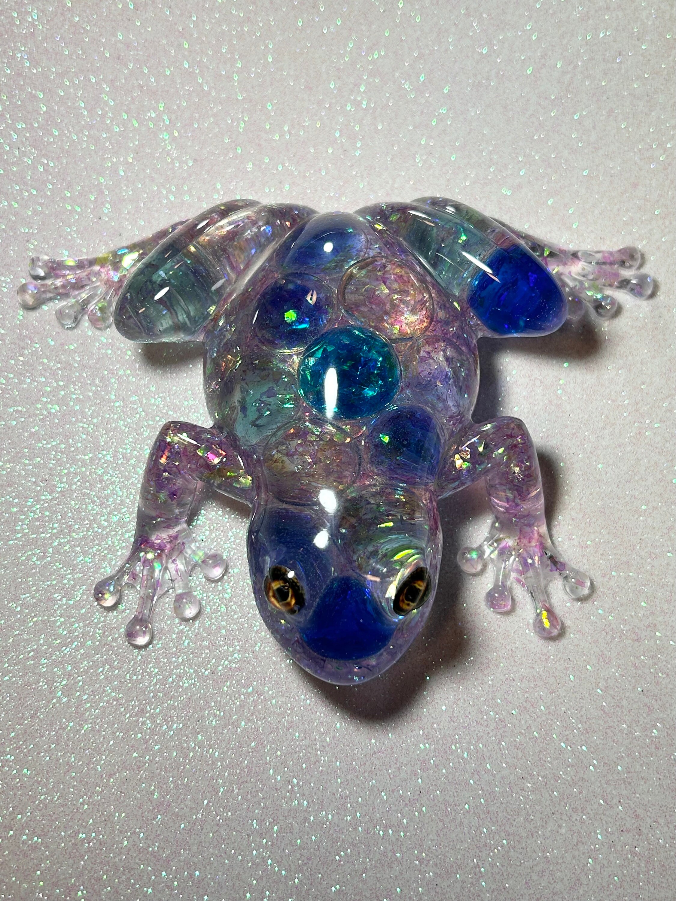 MARBLES the FROG Resin Epoxy Resin Handmade Figurine Art Craft ...