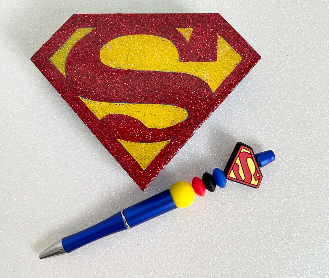 Kids Boys Girls Children Resin SUPERMAN Decor and Matching Silicone ...