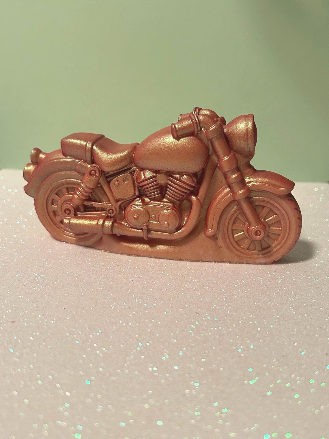 Resin MOTORCYCLE Epoxy Handmade Figurine Art Craft Accessory Decor ...