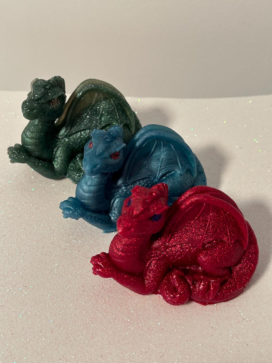 Resin DRAGONS Epoxy Handmade Figurine Art Craft Mystical Power ...