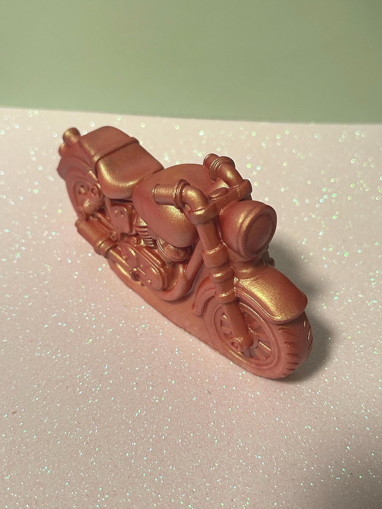 Resin MOTORCYCLE Epoxy Handmade Figurine Art Craft Accessory Decor ...