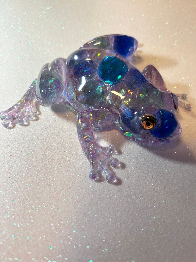 MARBLES the FROG Resin Epoxy Resin Handmade Figurine Art Craft ...