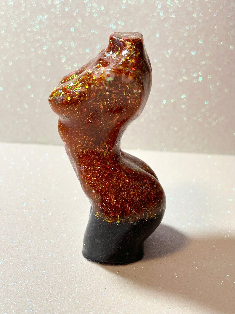 One of a Kind Multi Colored Resin GODDESS Figurine Epoxy Handmade ...