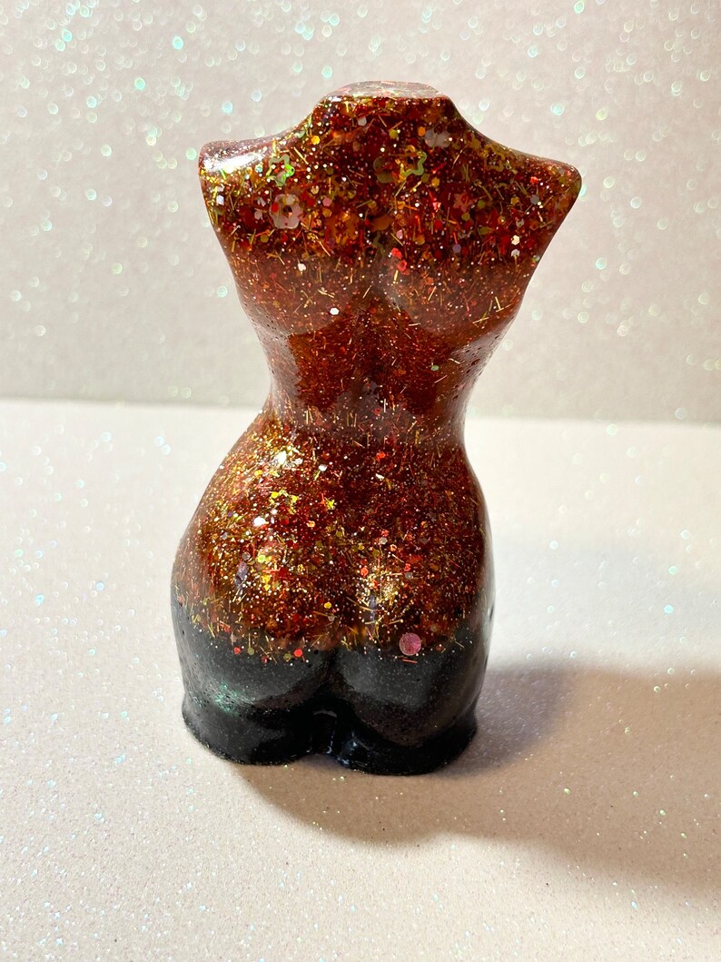 One of a Kind Multi Colored Resin GODDESS Figurine Epoxy Handmade ...