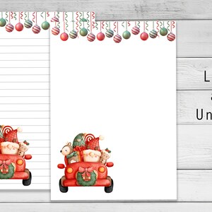PRINTABLE Stationery Writing Paper, Christmas Letter Writing Papers ...
