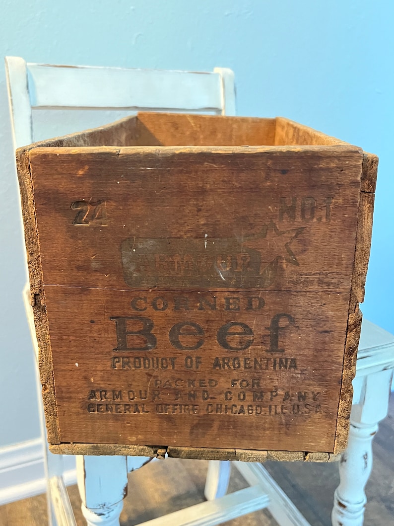 Armour Star Wooden Corned Beef Crate - Etsy