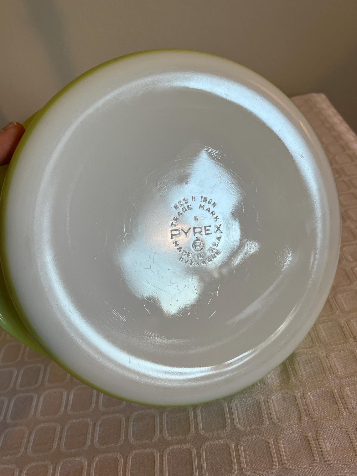 Vintage Pyrex 221 Lime Shallow Casserole/cake Pan/baking Dish - Etsy