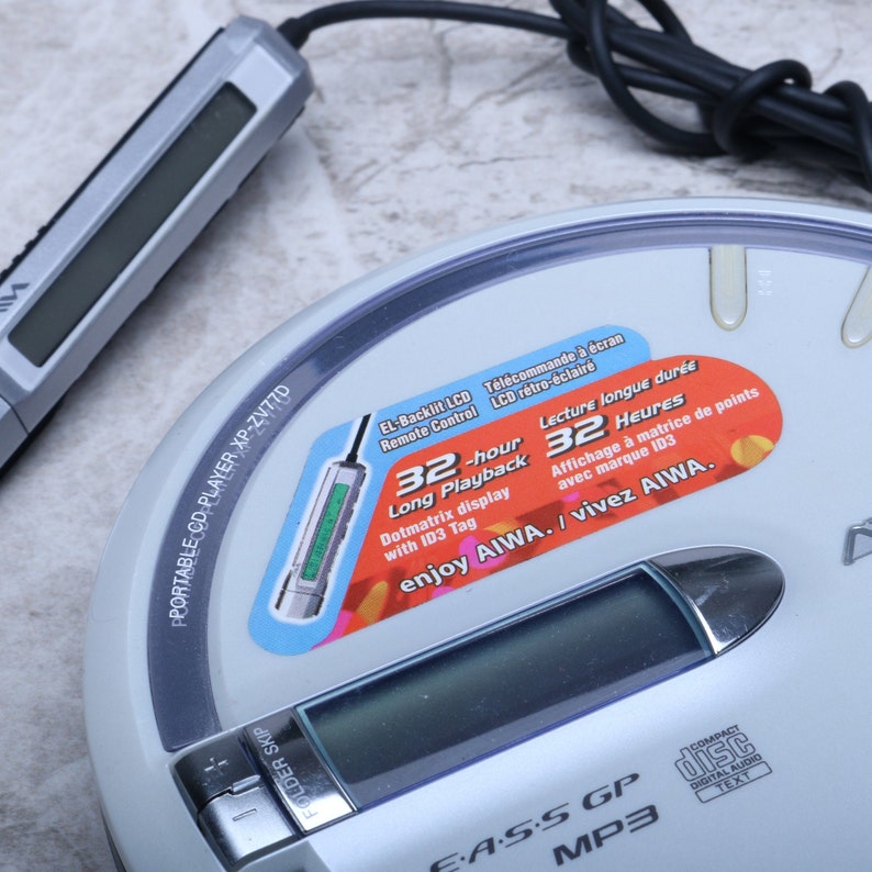AIWA XP-ZV77D Discman Portable Working - Etsy Australia