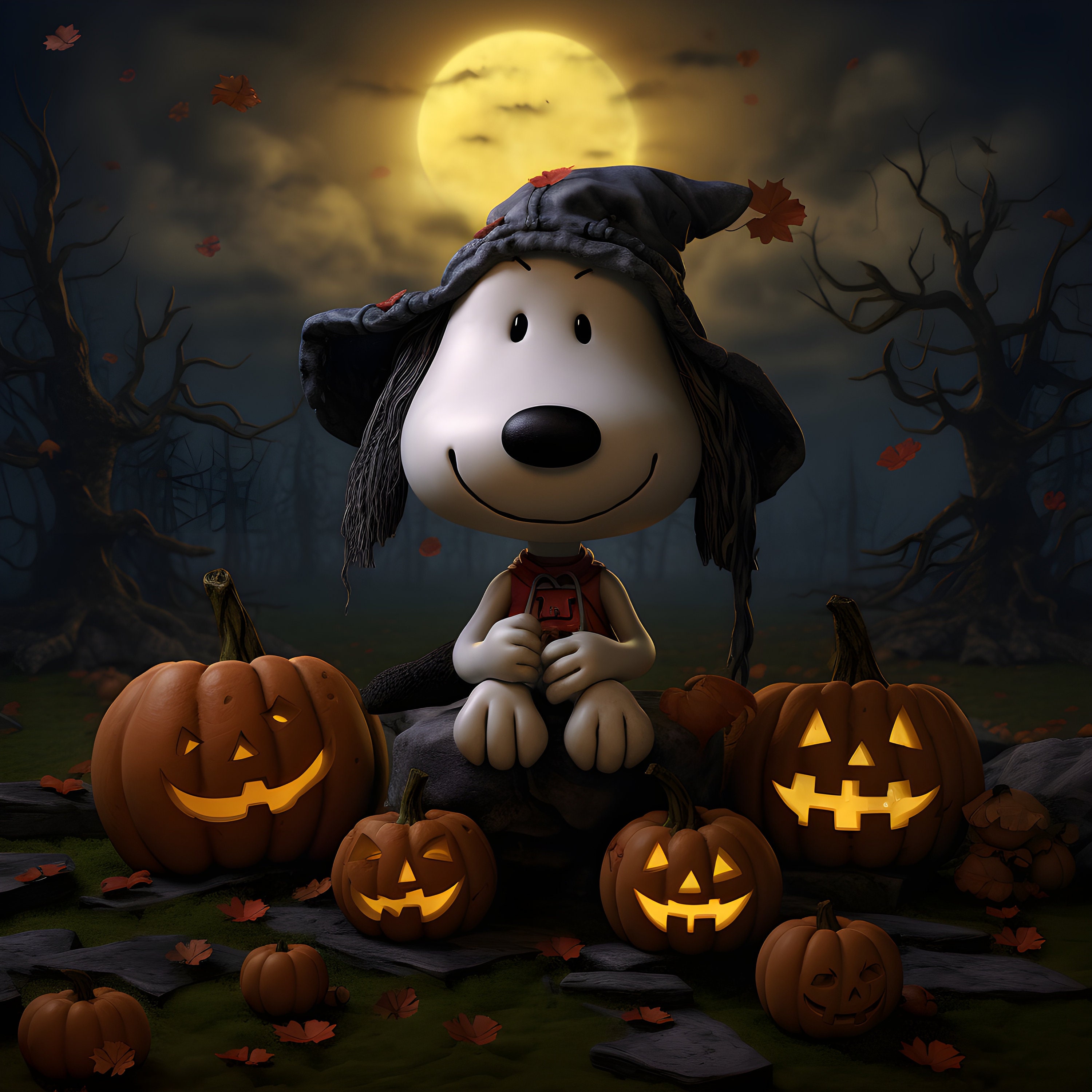 Cute Snoopy Halloween Digital Print - Etsy
