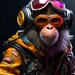 Futuristic Cyberpunk Monkey Print - Cool Digital Art for Your Space - Etsy